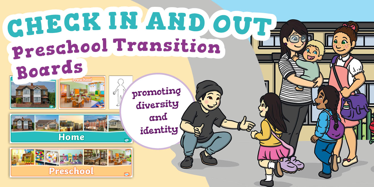 Check In & Out Preschool Transition Board