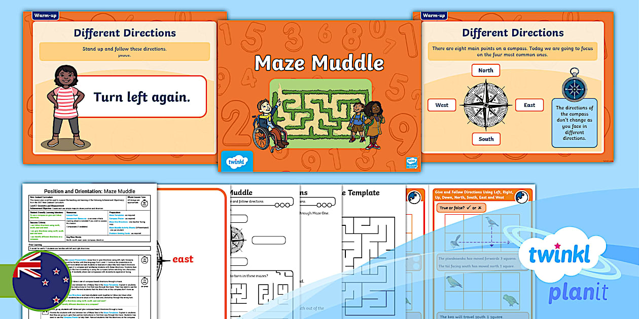 Level 2 Position: Give and Follow Directions Using A Compass