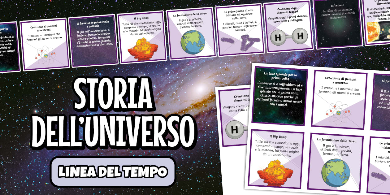 Storia dell'universo: linea del tempo