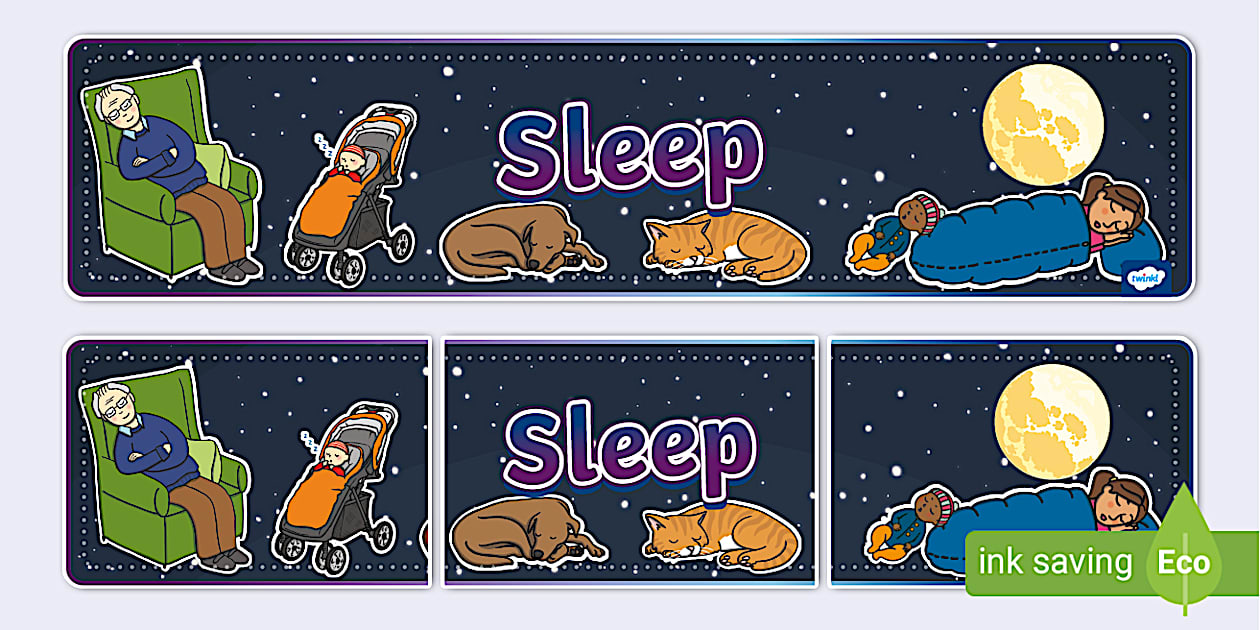 Sleep Display Banner (teacher made) - Twinkl