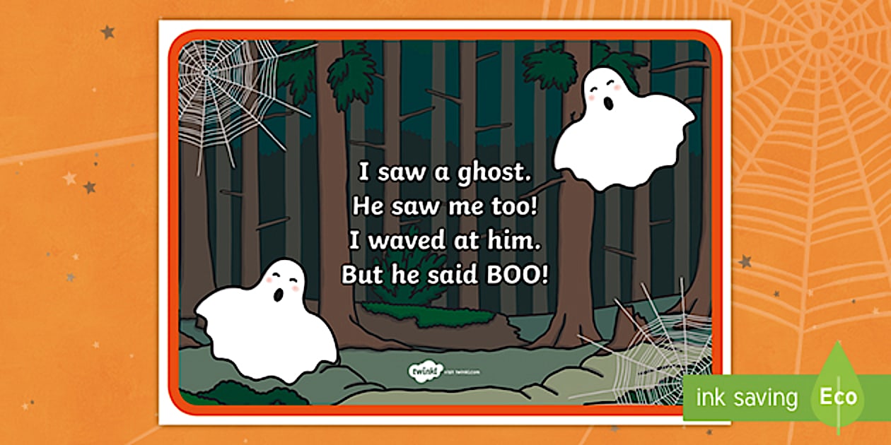Ghost Poem (teacher made) - Twinkl