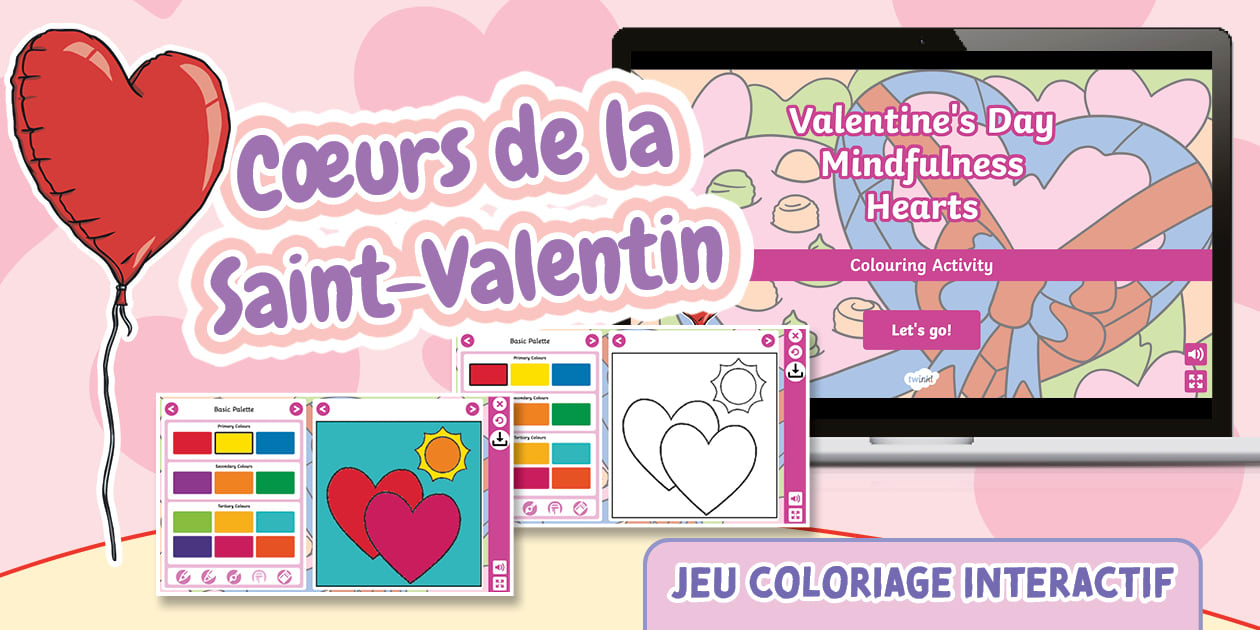 Jeu interactif : Cœurs de la Saint-Valentin