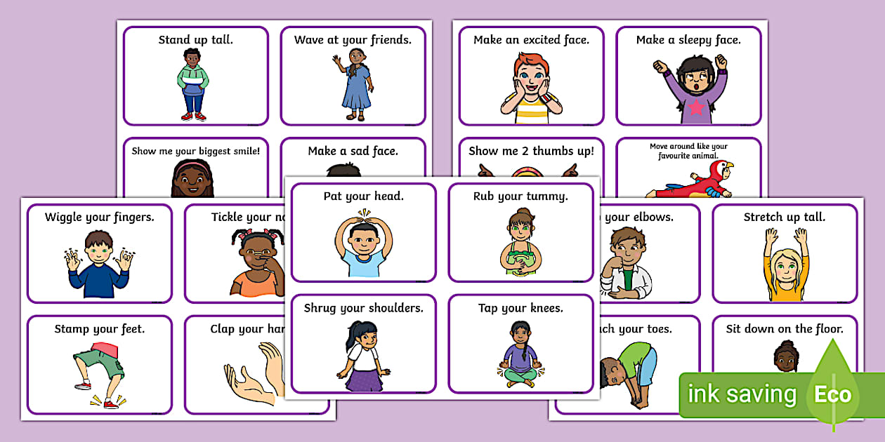 Editable All About Me Action Cards (teacher made) - Twinkl