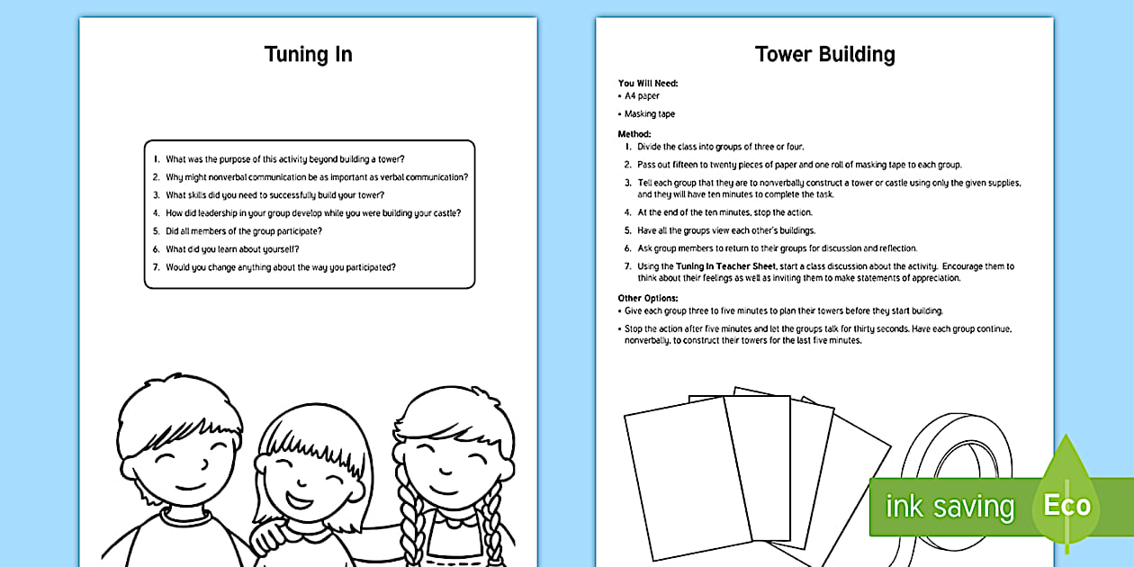 Build a Tower Team Building Activity | Twinkl