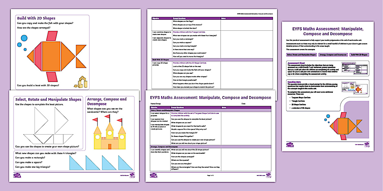 Maths Assessment: Manipulate, Compose, Decompose White Rose