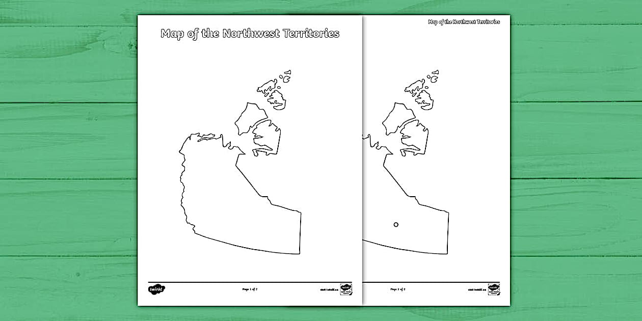 Map of the Northwest Territories (teacher made) - Twinkl