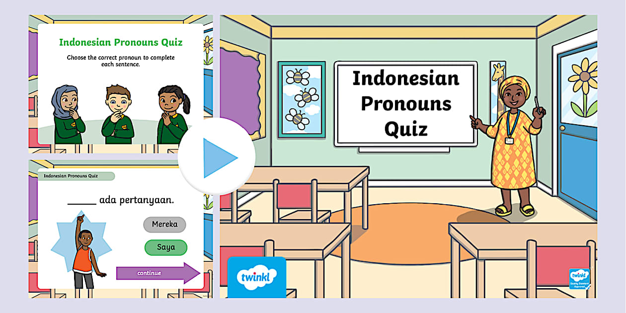 Indonesian Pronouns Quiz (teacher made) - Twinkl