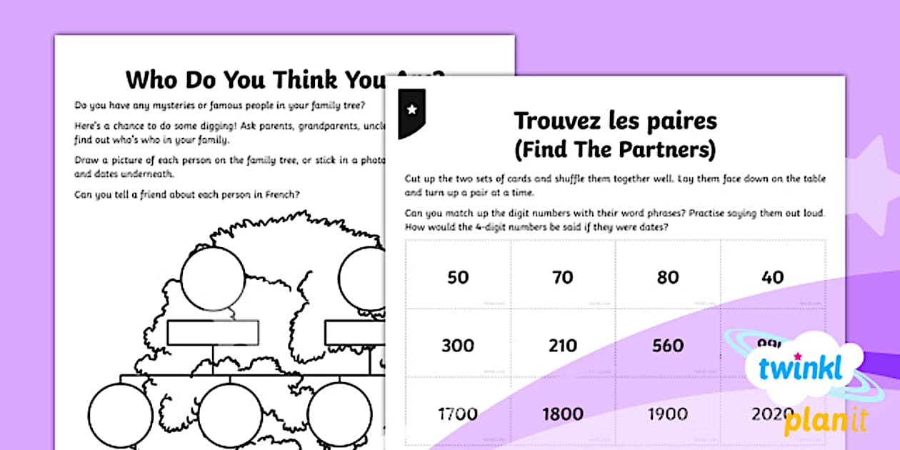 French: Time Travelling Year 5 Home Learning Tasks - Twinkl