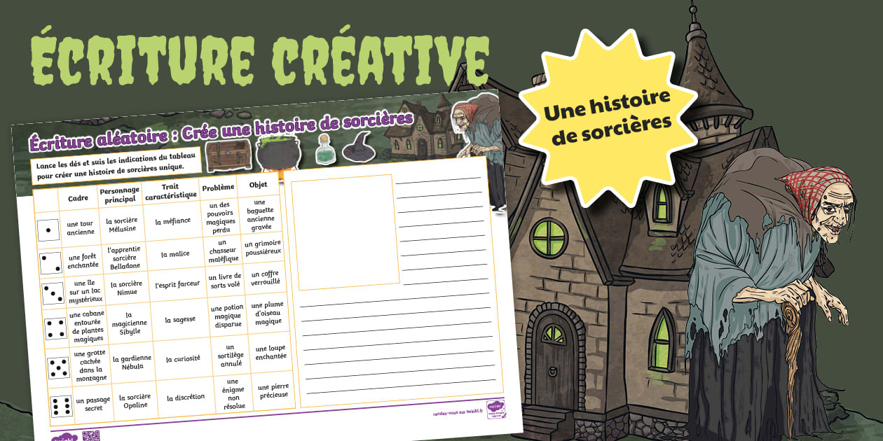 Écriture aléatoire : Crée une histoire de sorcières