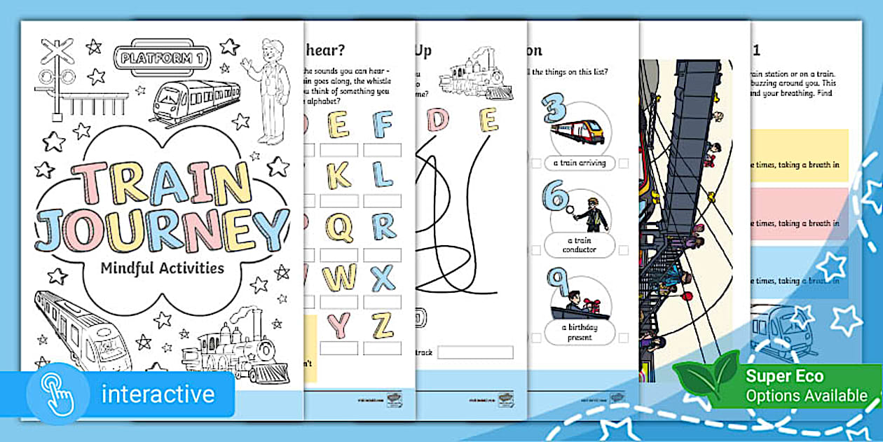 Train Journey Mindful Activities (teacher made) - Twinkl
