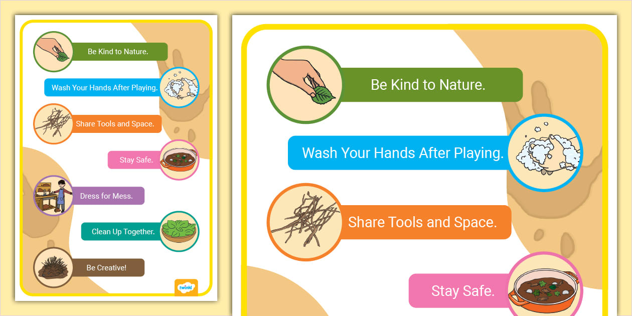 Singapore Outdoor Learning - Muddy Kitchen Rules Poster