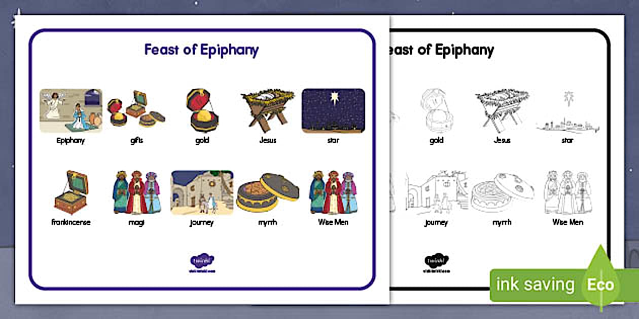 Feast of Epiphany Word Mat (Teacher-Made) - Twinkl
