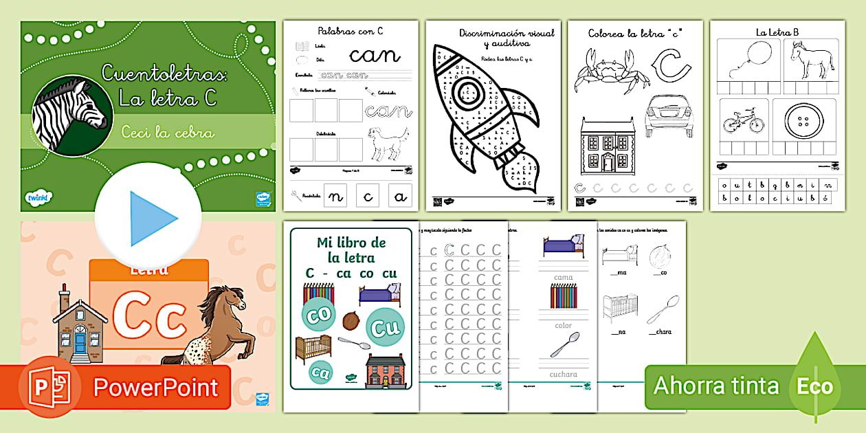 Pack cuentoletras: La letra C (teacher made) - Twinkl