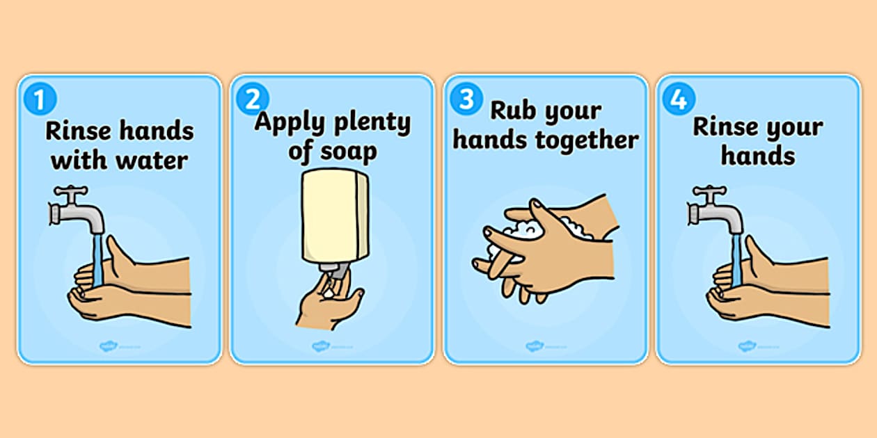 Editable How to Wash Your Hands Display Posters - Twinkl