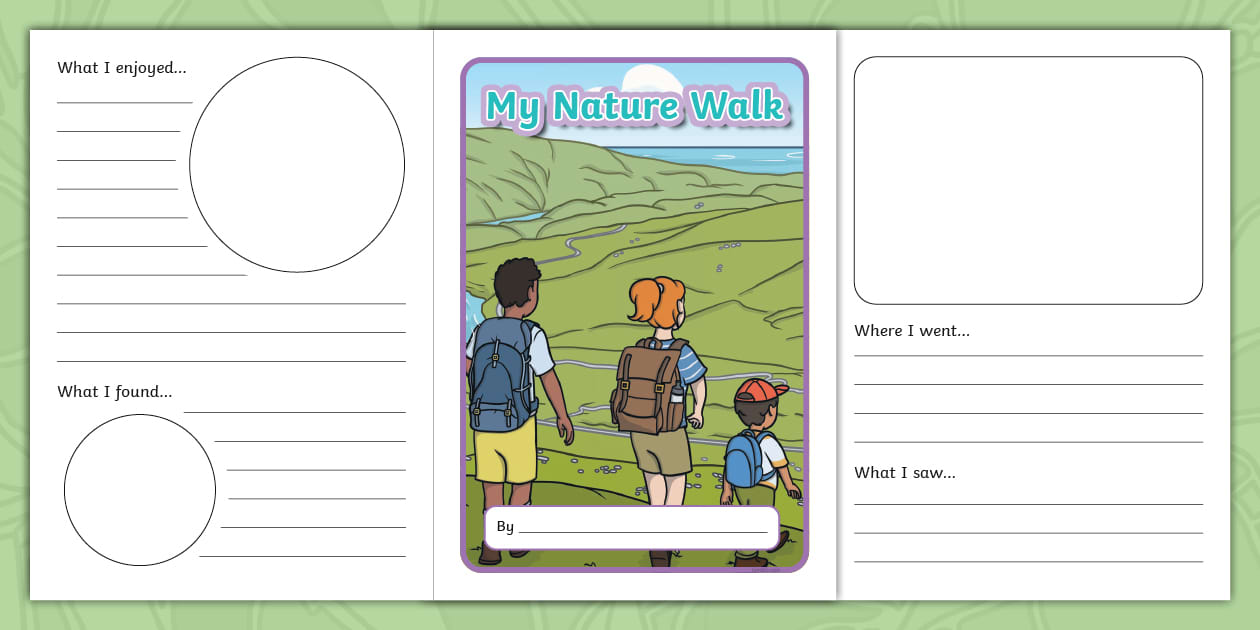 * NEW * Going on a Nature Walk Journal Writing Frame
