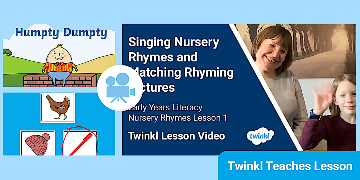 Nursery Rhymes Video Lesson 1 | EYFS Literacy Tutorial
