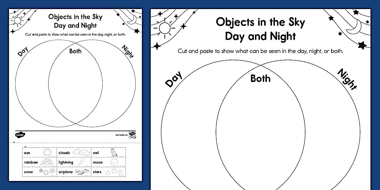 First Grade Objects in the Sky: Day and Night Sorting