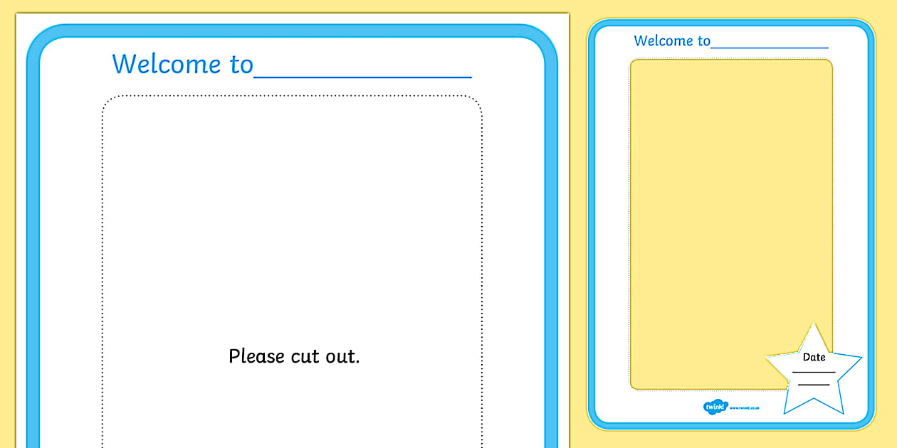 Editable First Day Portrait Activity