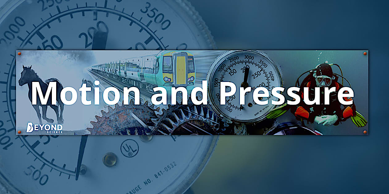 Motion and Pressure Display Banner Beyond Science - Twinkl