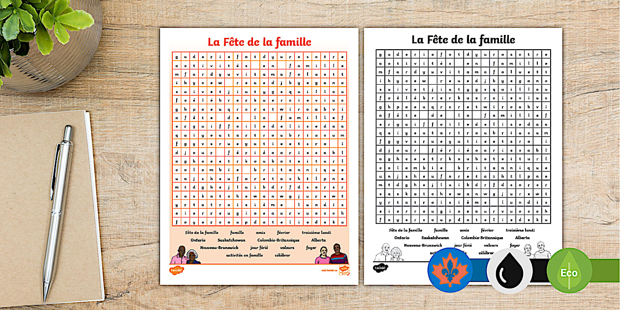 French Family Word Search (Hecho por educadores) - Twinkl