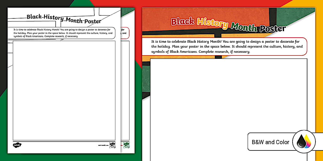 6th-8th Grade Black History Month Poster Ideas | Twinkl USA