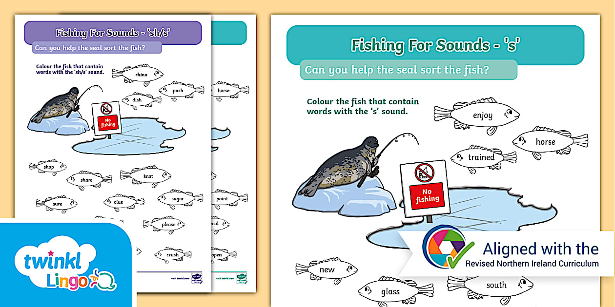 Phase 3b Fishing For Sounds (teacher made) - Twinkl