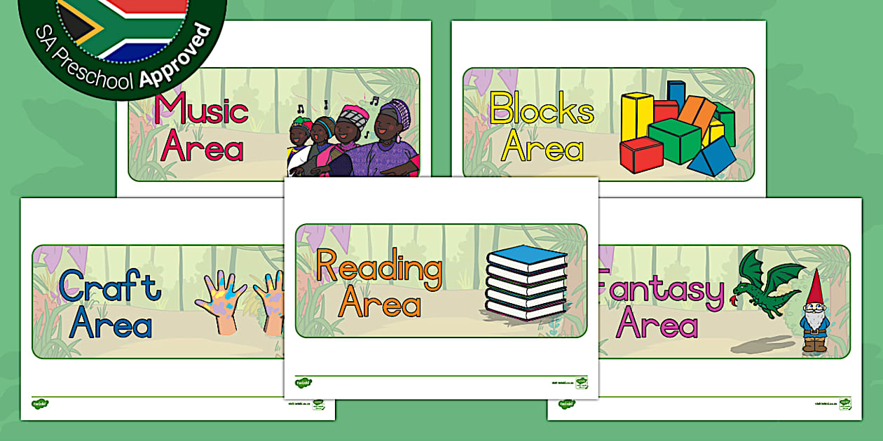 Lion-Themed Class Area A4 Display Banners (teacher made)