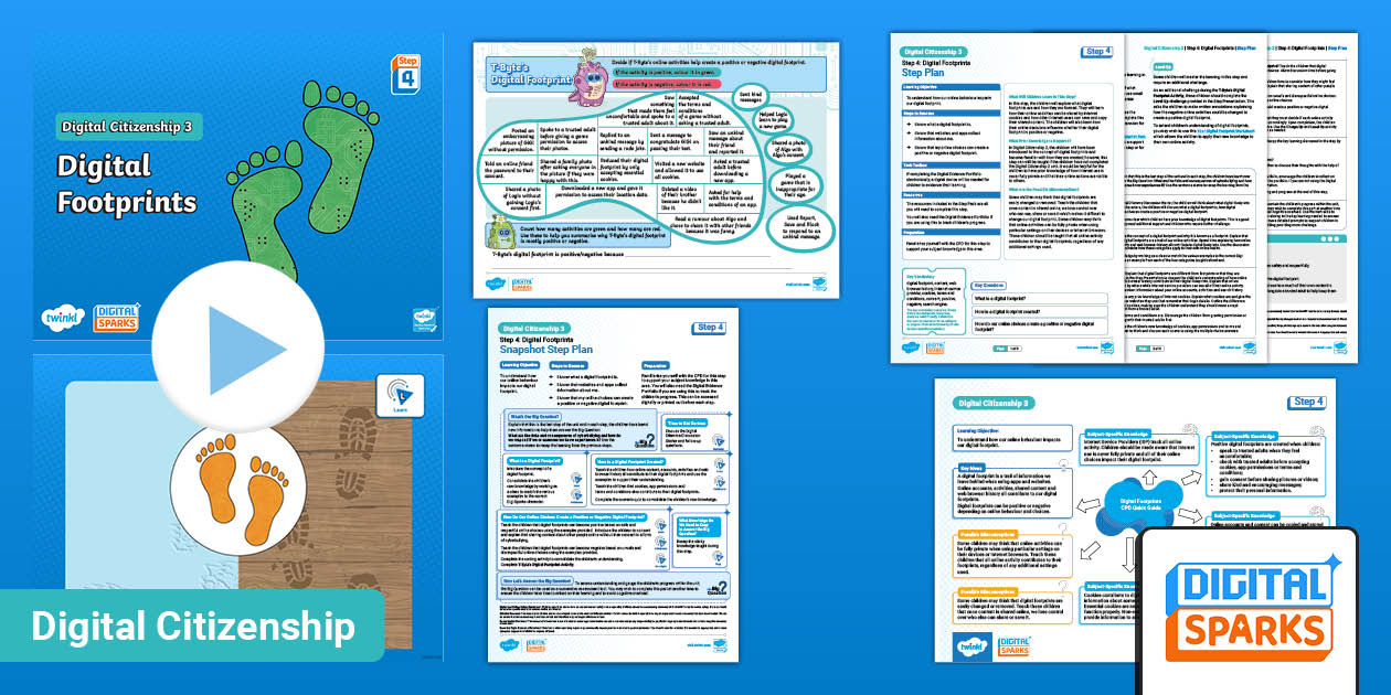 Digital Sparks: Digital Citizenship 3: Step 4 (teacher made)
