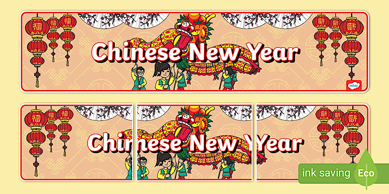 Chinese New Year Banner - Primary Resources (teacher made)