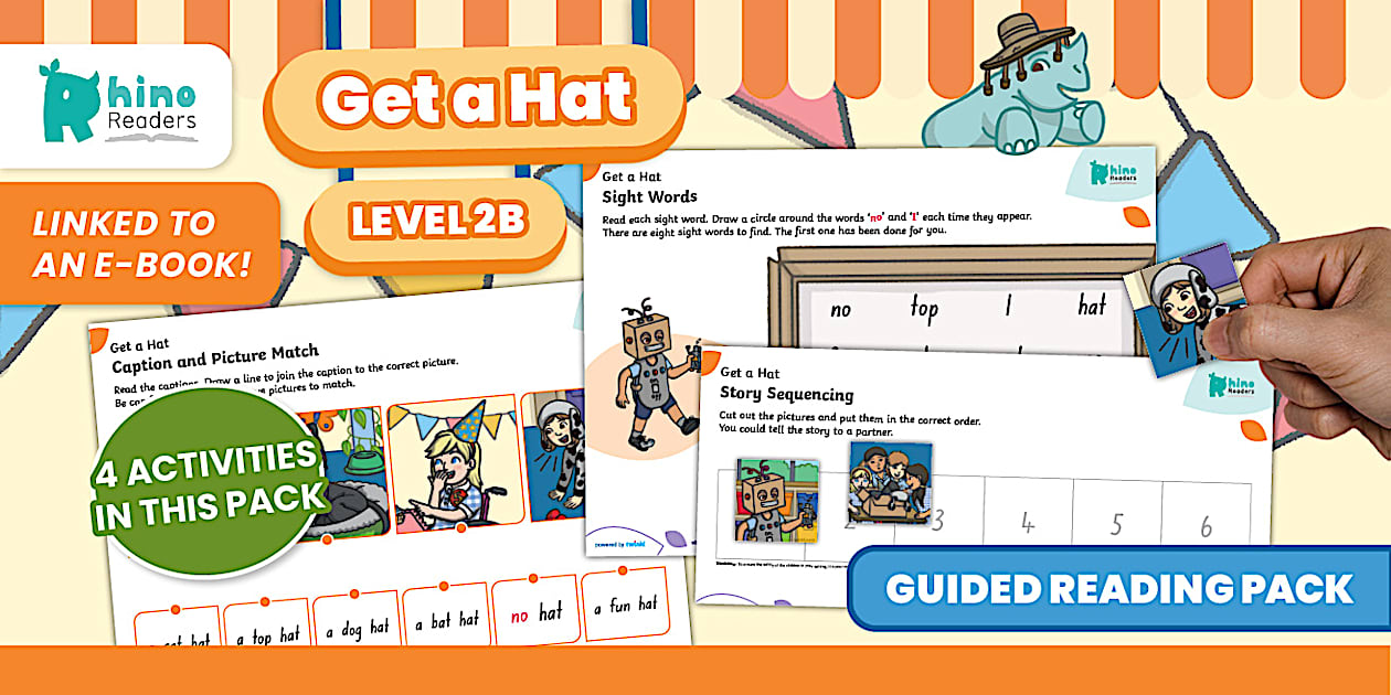 Level 2b Get a Hat Guided Reading Pack