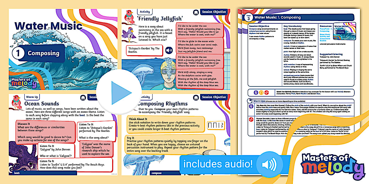 👉 Year 3 Water Music Session 1 (Teacher-Made) - Twinkl