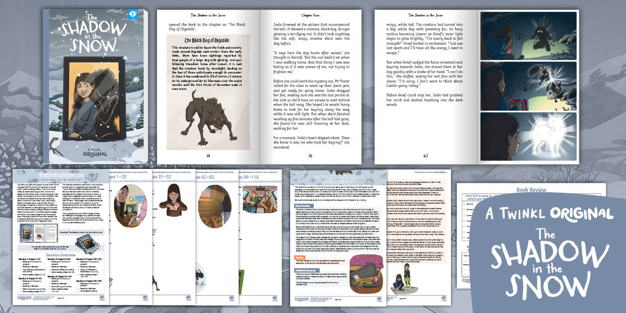 The Shadow in the Snow School Book Club Resource Pack