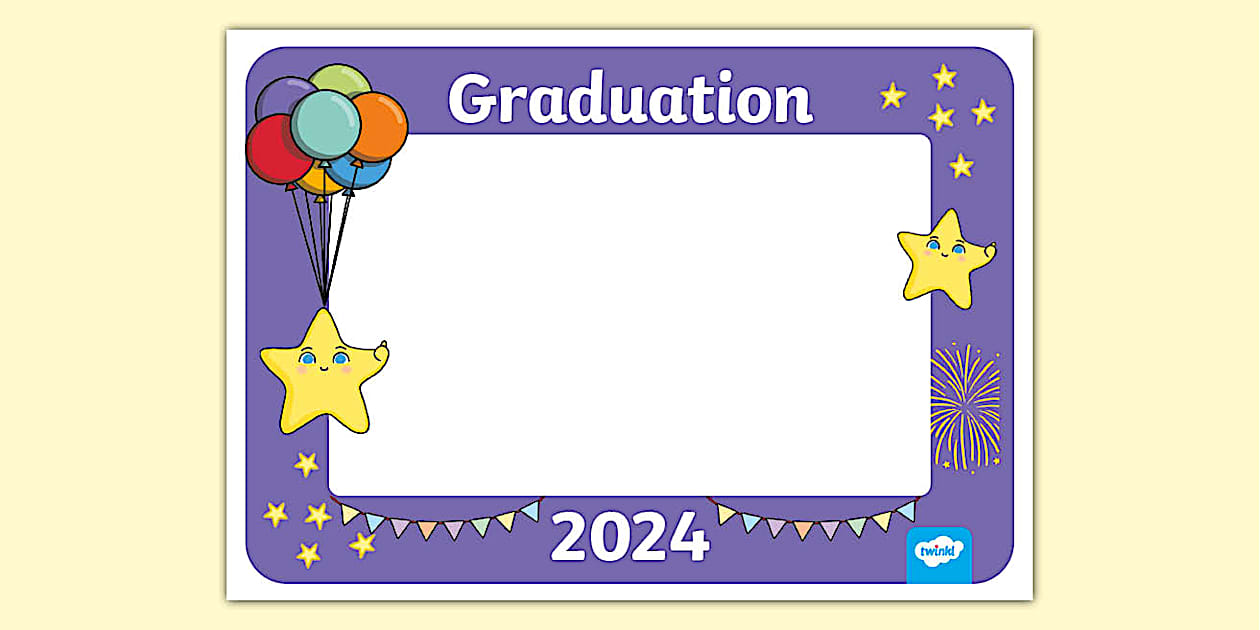 Graduation 2024 Photo Frame (teacher made) - Twinkl