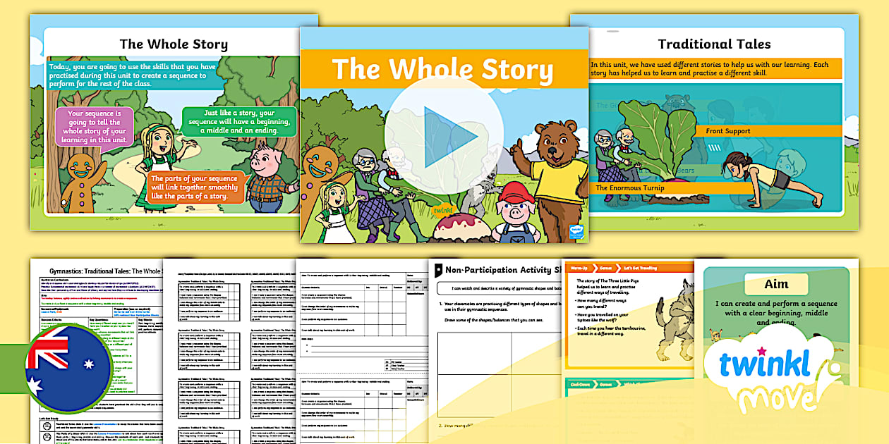 Y1 Gymnastics: Traditional Tales Lesson 6: The Whole Story