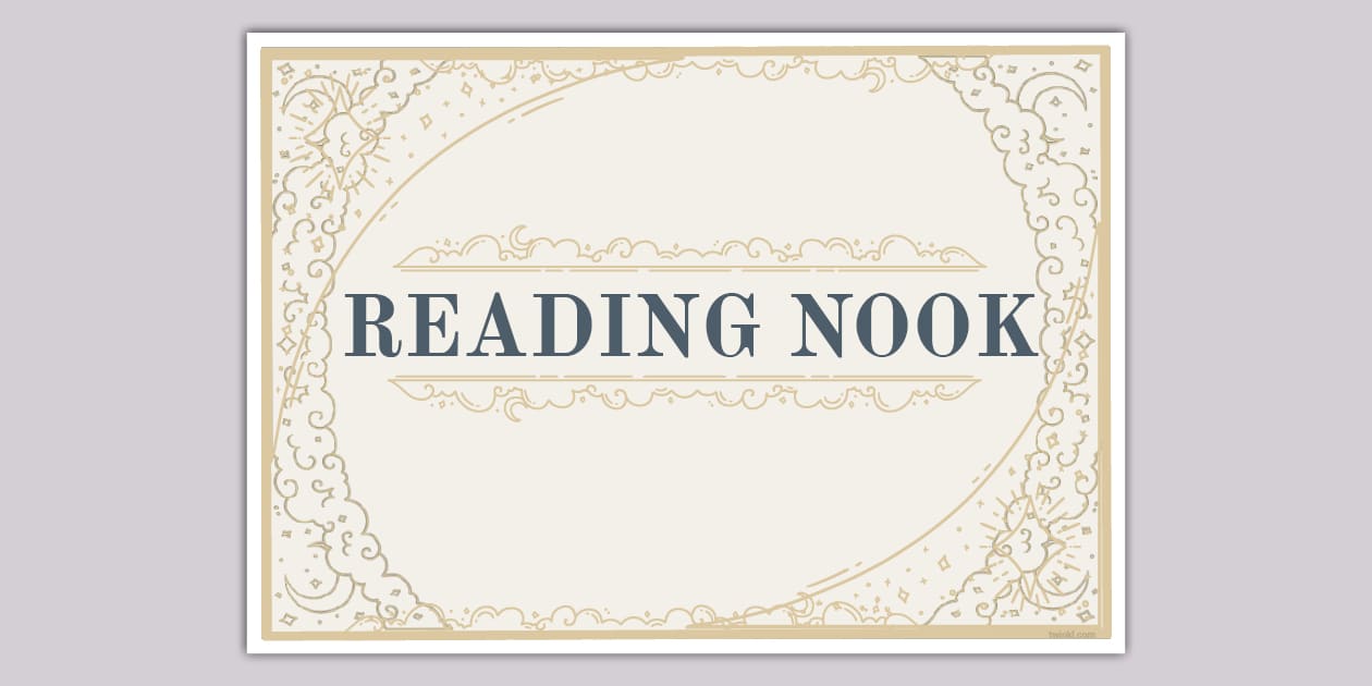 Celestial-Themed Reading Nook Display Poster - Twinkl