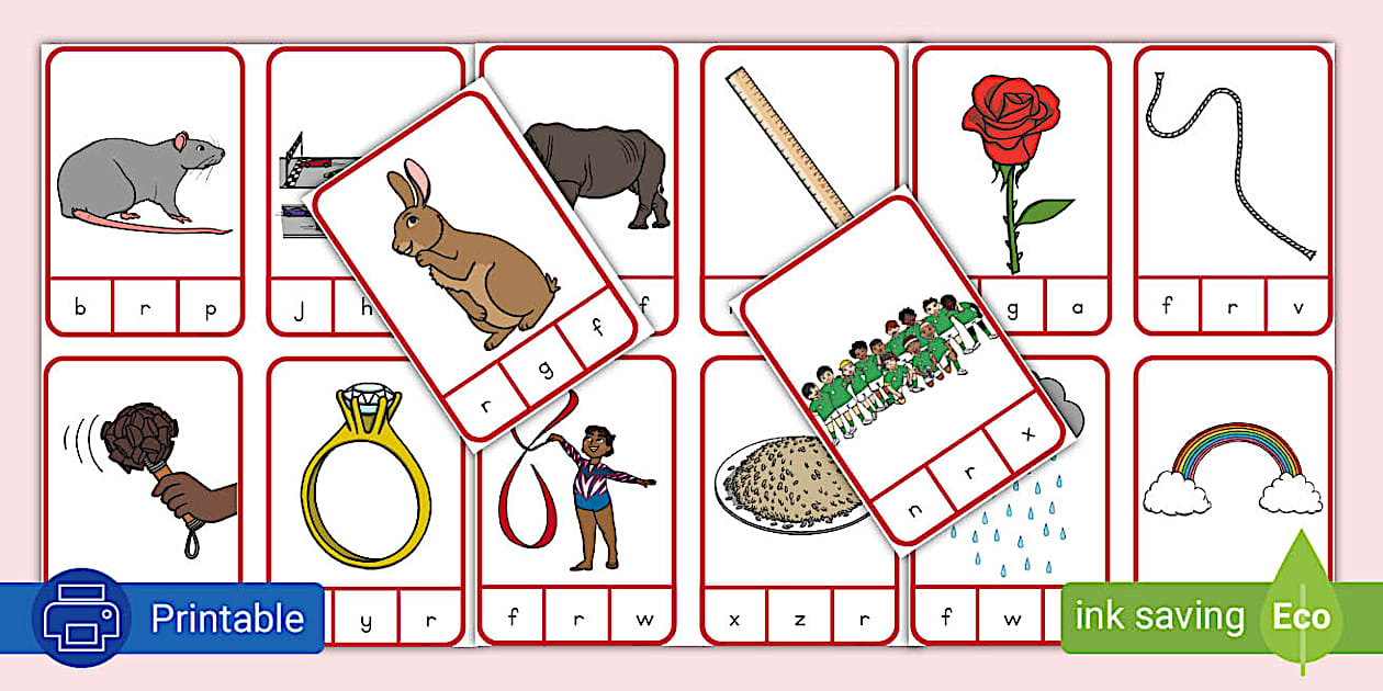 Grade R Phonics: Letter r Peg Card (teacher made) - Twinkl