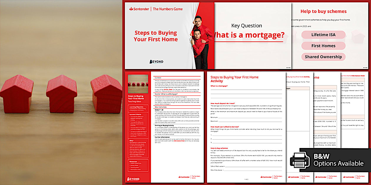 FREE! - 👉 Steps to Buying Your First Home - Twinkl