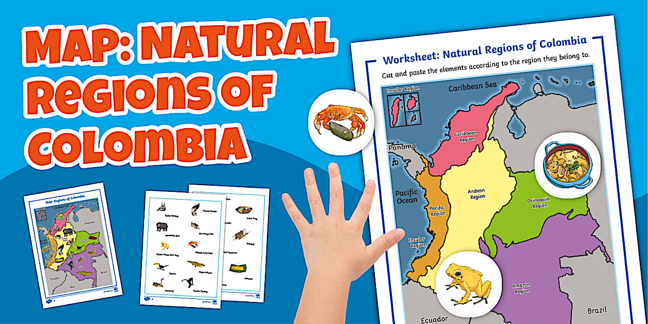 Colombia Regions Cut Out Activity