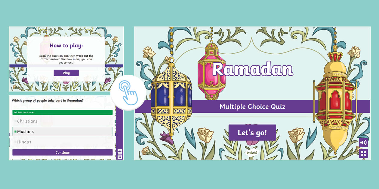 Ramadan Interactive Multiple Choice Quiz - Twinkl