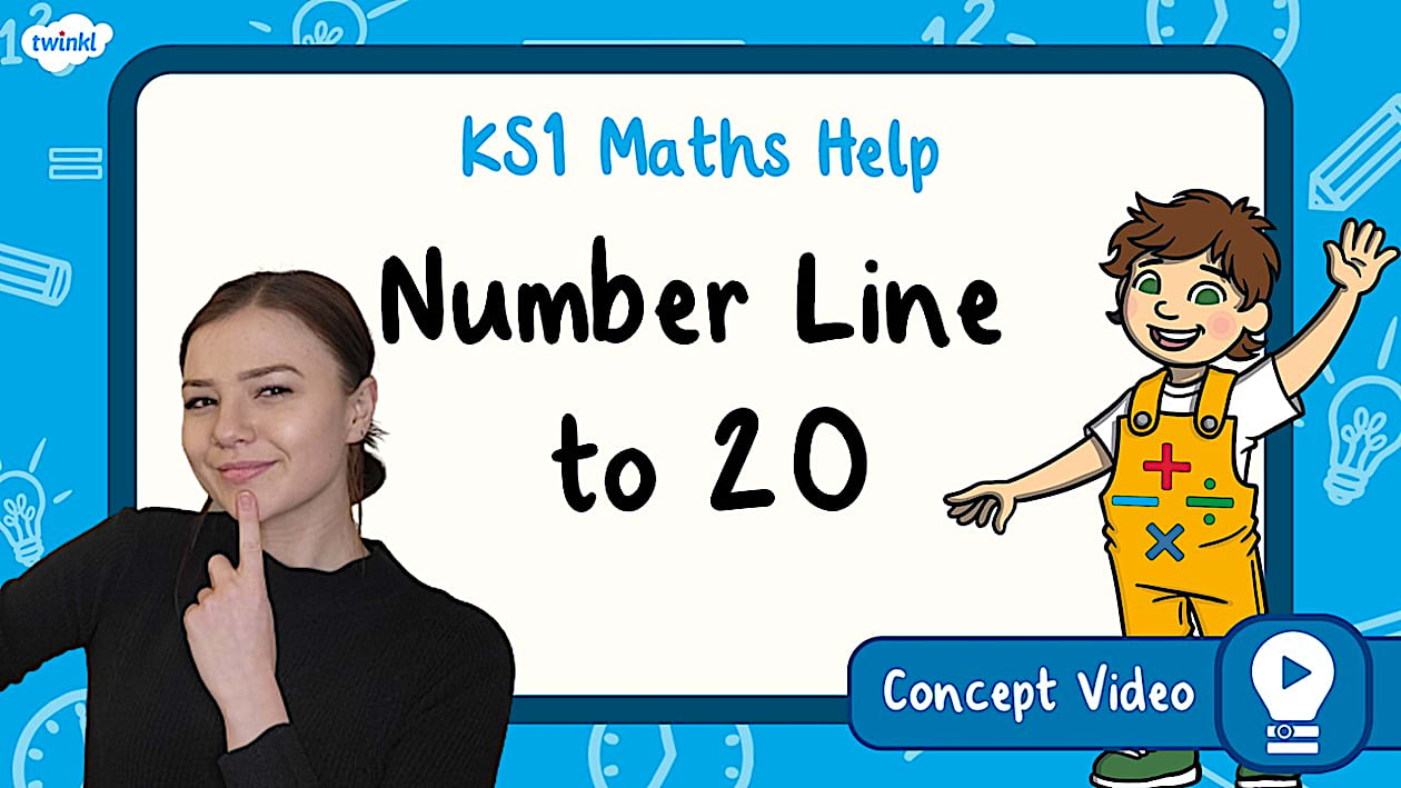 👉 The Number Line to 20 | KS1 Maths Concept Video