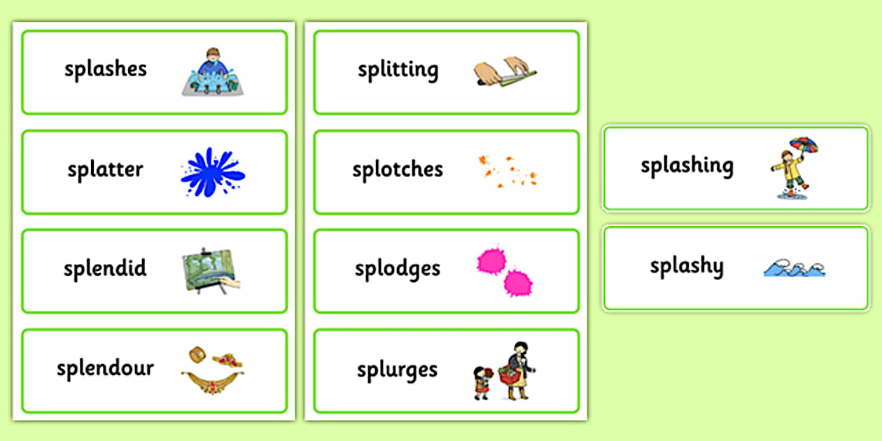 2 Syllable SPL Word Cards (Teacher-Made) - Twinkl