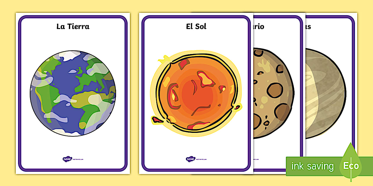 Our Solar System Spanish Display Posters - Spanish, KS2, planets, solar,