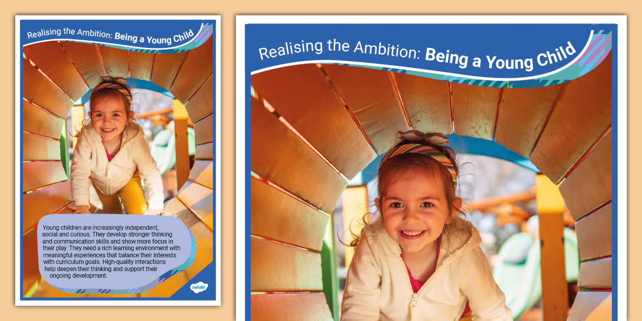 Realising the Ambition: Being a Young Child Display Poster