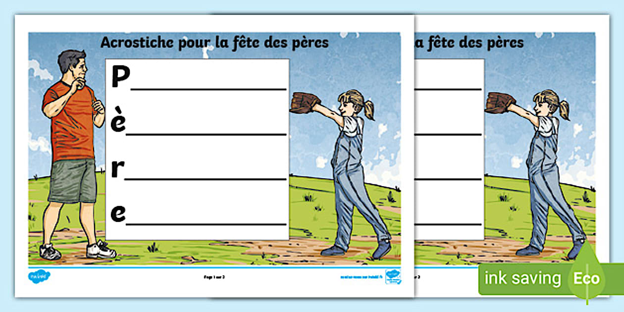 Écrire un poème pour la Fête des Pères | Cycle 2