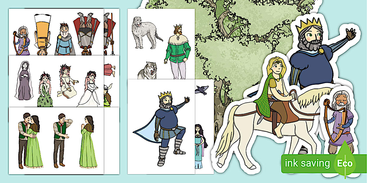 Welsh Tales and Legends Stick Puppet Pack