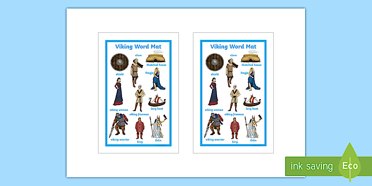 Viking Word Mat IKEA Tolsby/Fiestad Frame - Viking Word Mat