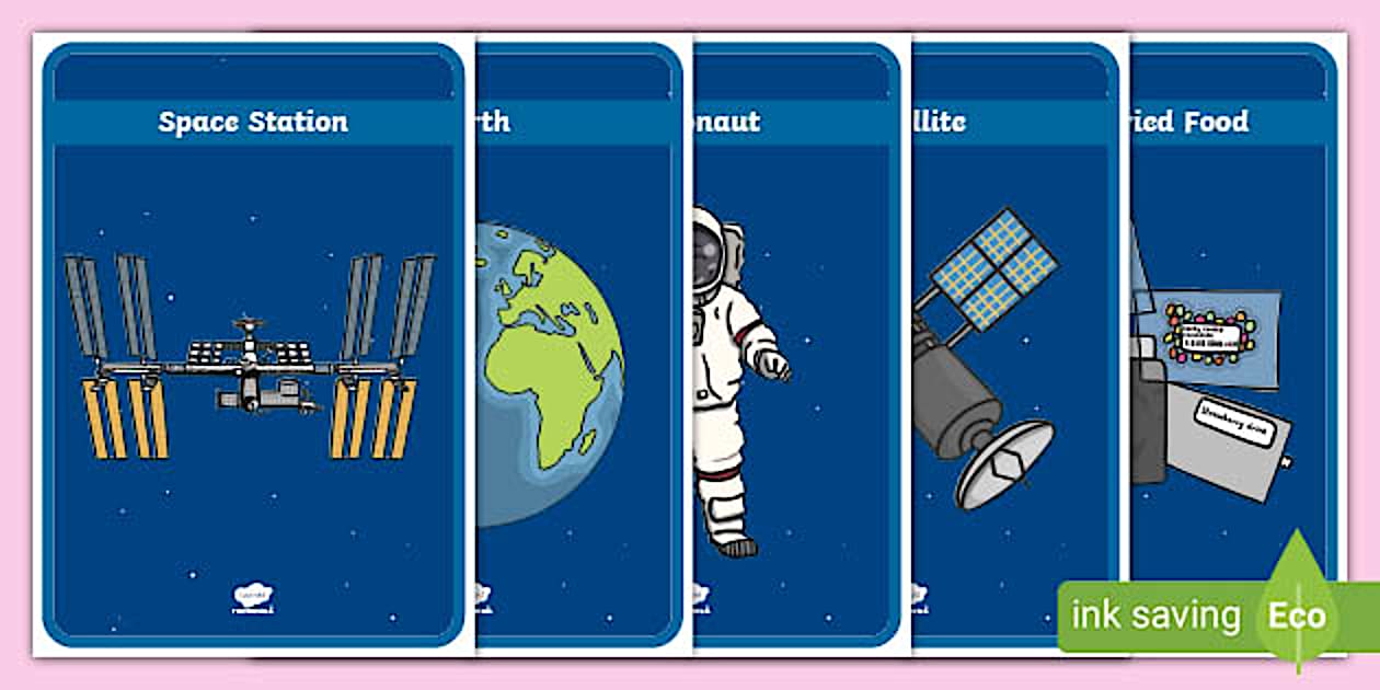 Editable Space Station Role Play Posters - Twinkl