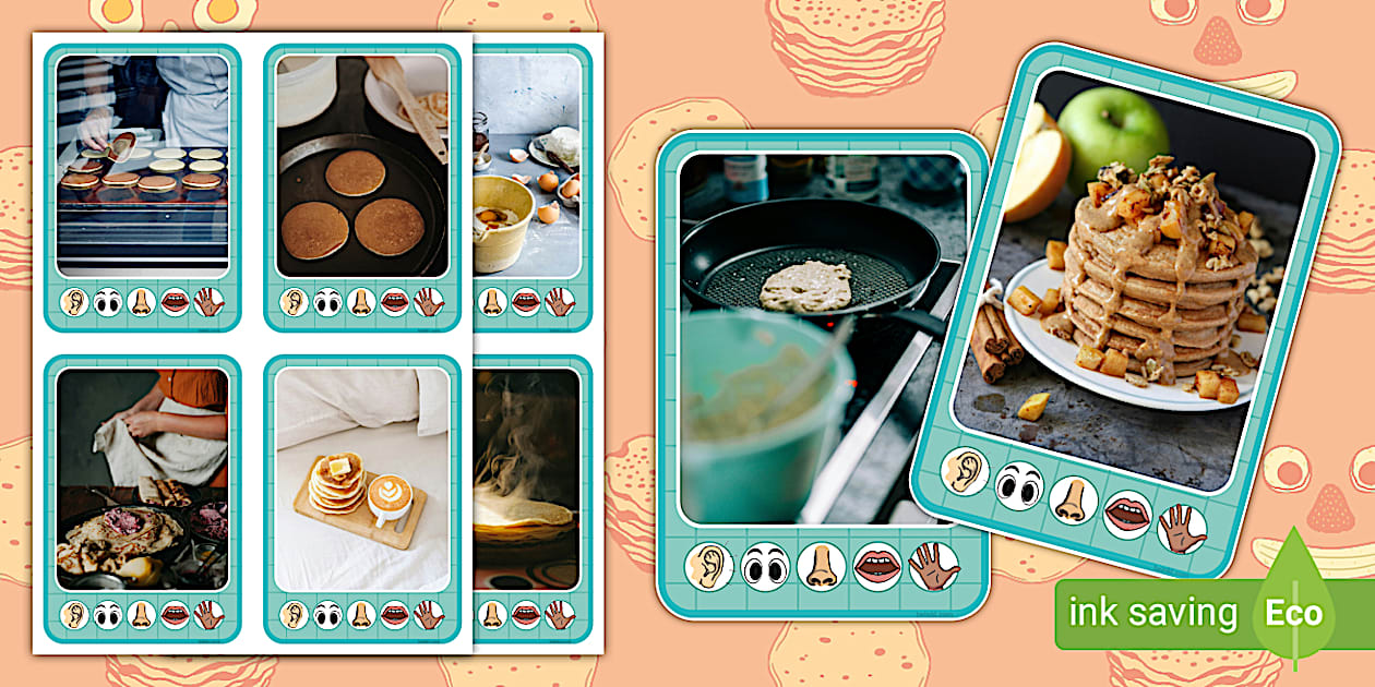 Pancake Day Story Setting Photo Prompt Cards (Teacher-Made)