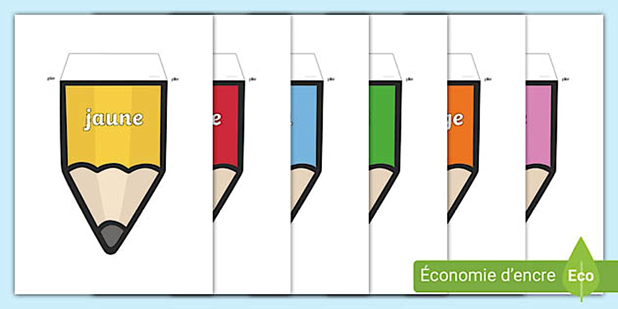 Couleurs au féminin et masculin à accrocher