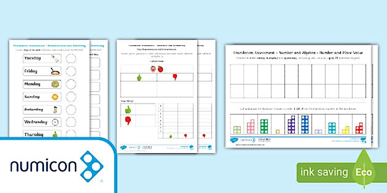 VIC Numicon Shapes: Foundation Mathematics (1) Assessment Pack